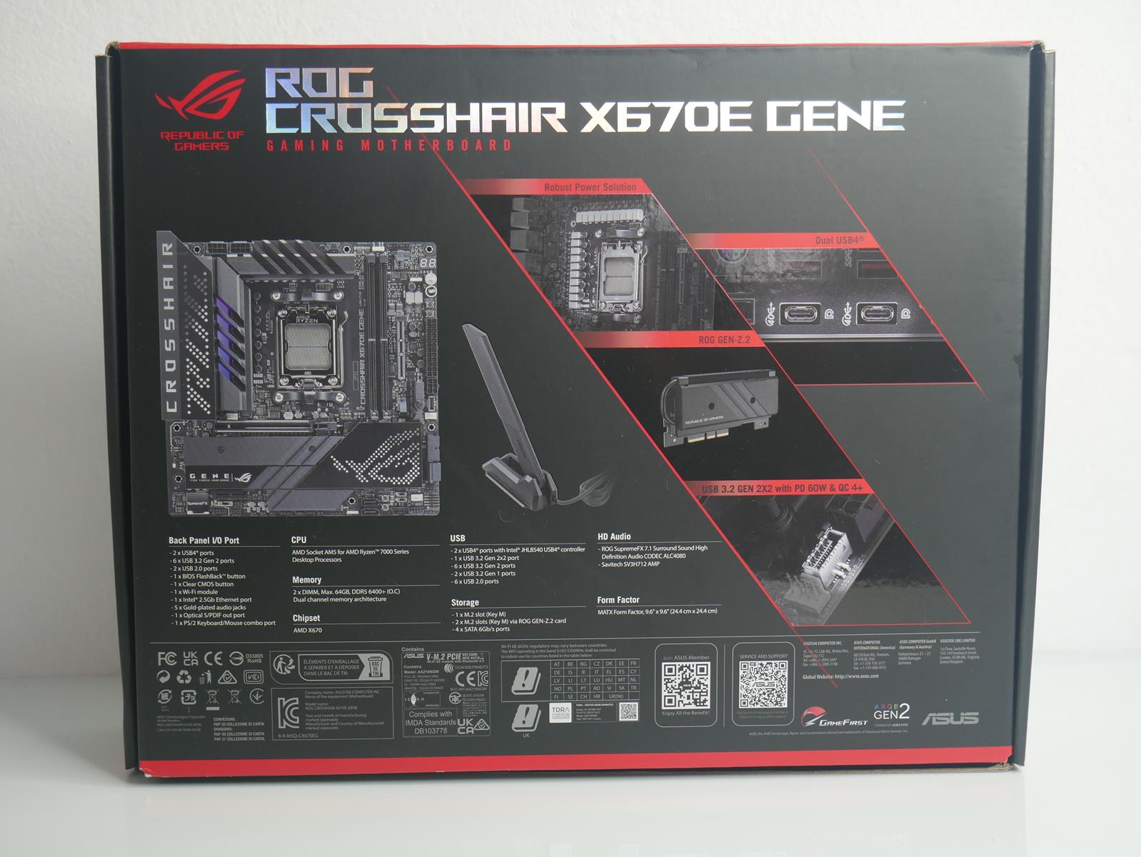 Review Asus Rog Crosshair X670E GENE