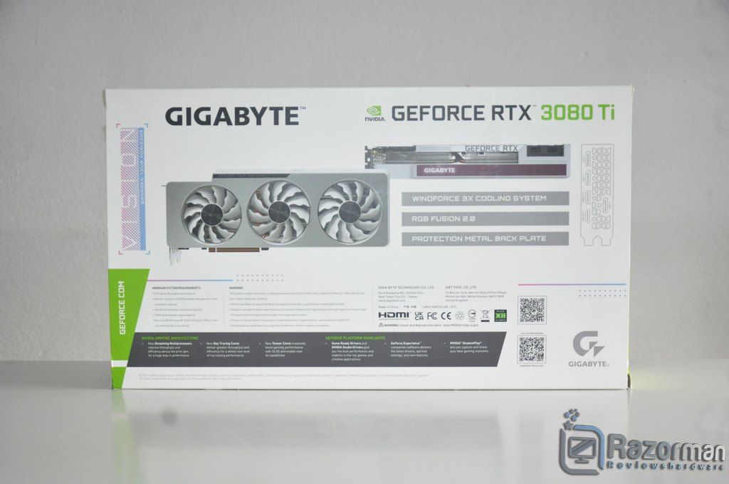 Review Gigabyte RTX 3080 Ti Vision OC 12G