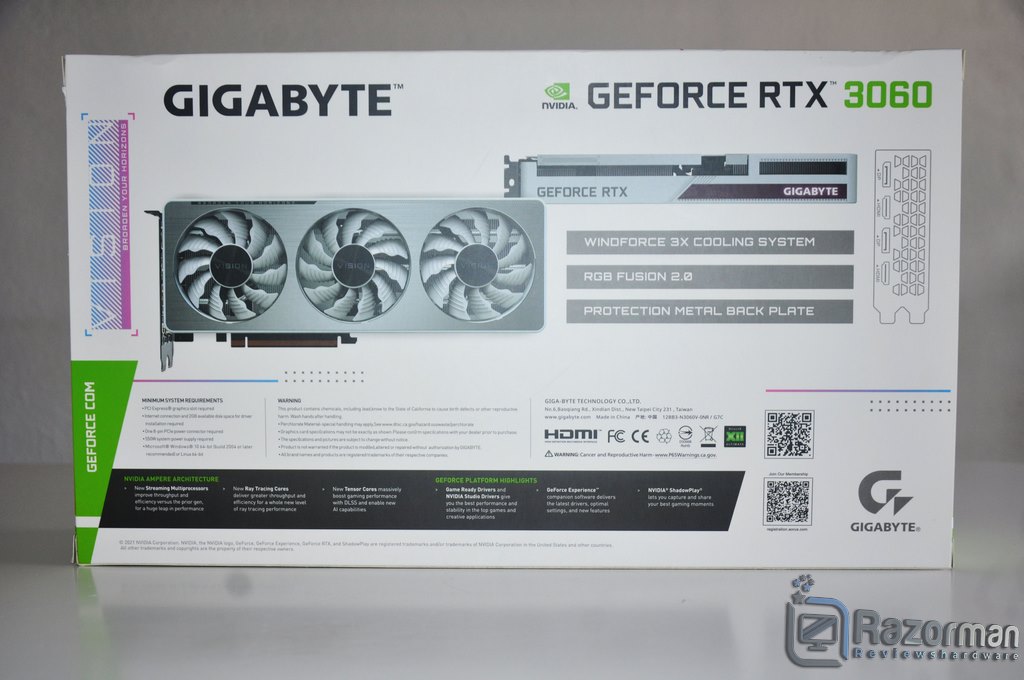 Review Gigabyte RTX 3060 Vision OC