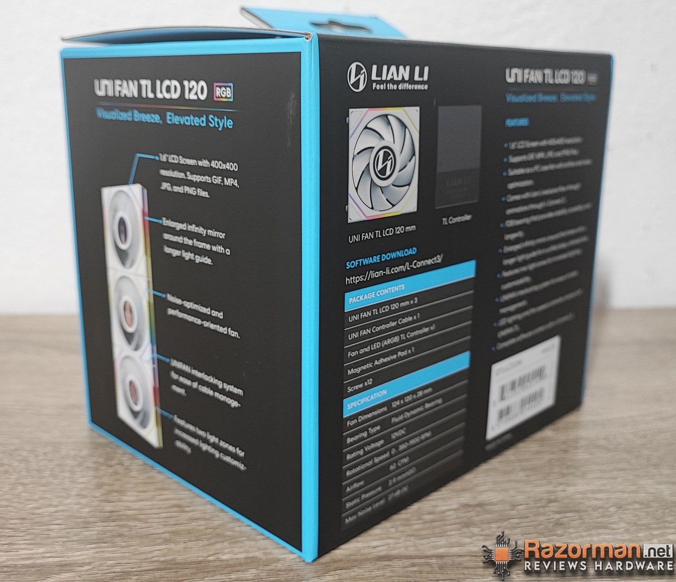 Review LIAN LI UNI FAN TL LCD 120 RGB