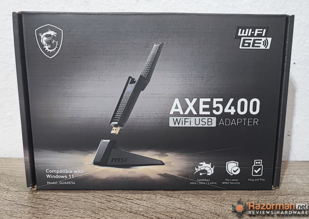 Review MSI AXE5400 WiFi USB Adapter