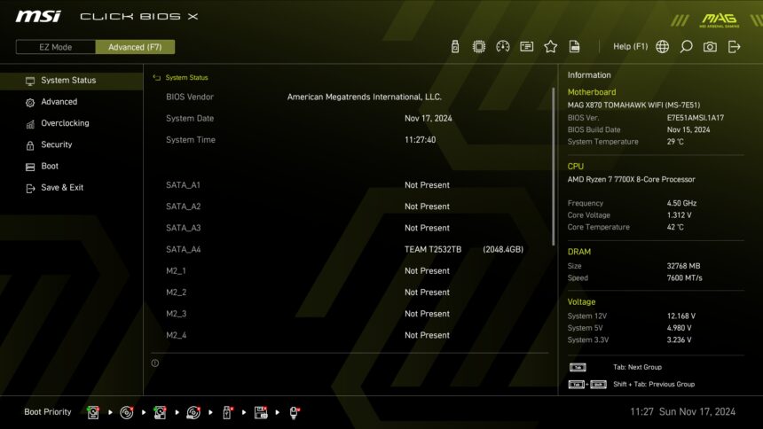 Review MSI MAG X870 TOMAHAWK WIFI