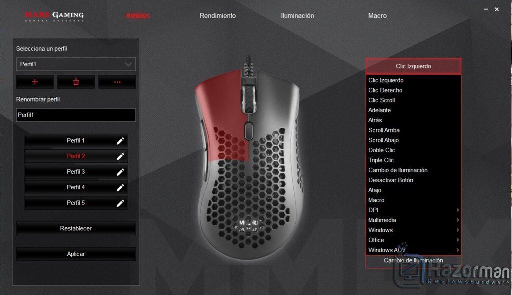 Review Mars Gaming MMEX