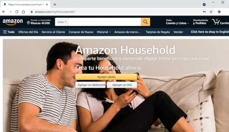 Amazon Household: comparte los beneficios de Amazon con tu familia