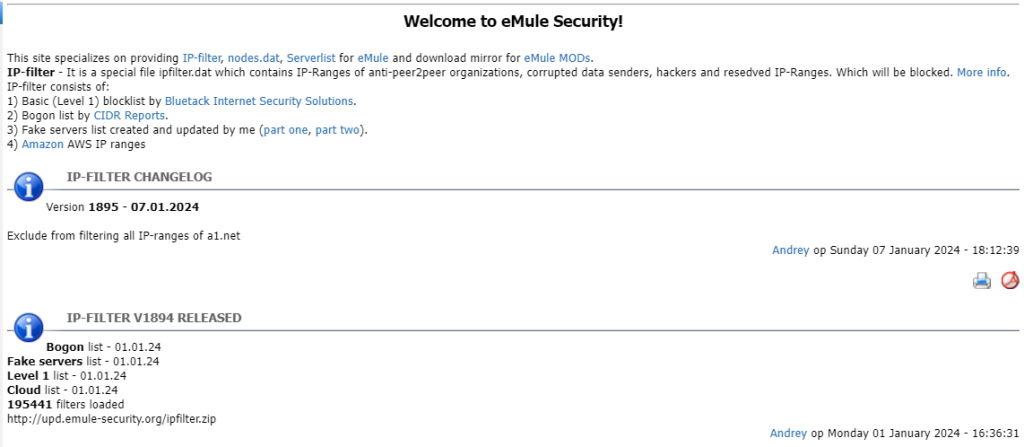 Emule Security Server: un servidor seguro para eMule