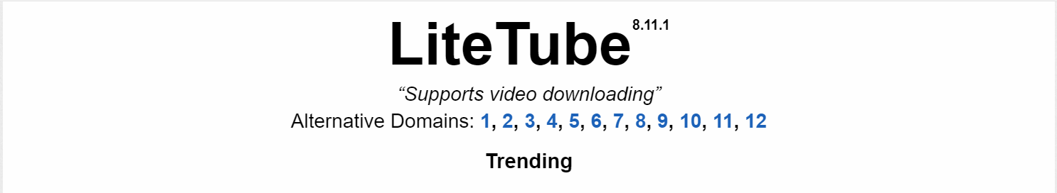 LiteTube: el cliente de YouTube ligero y online