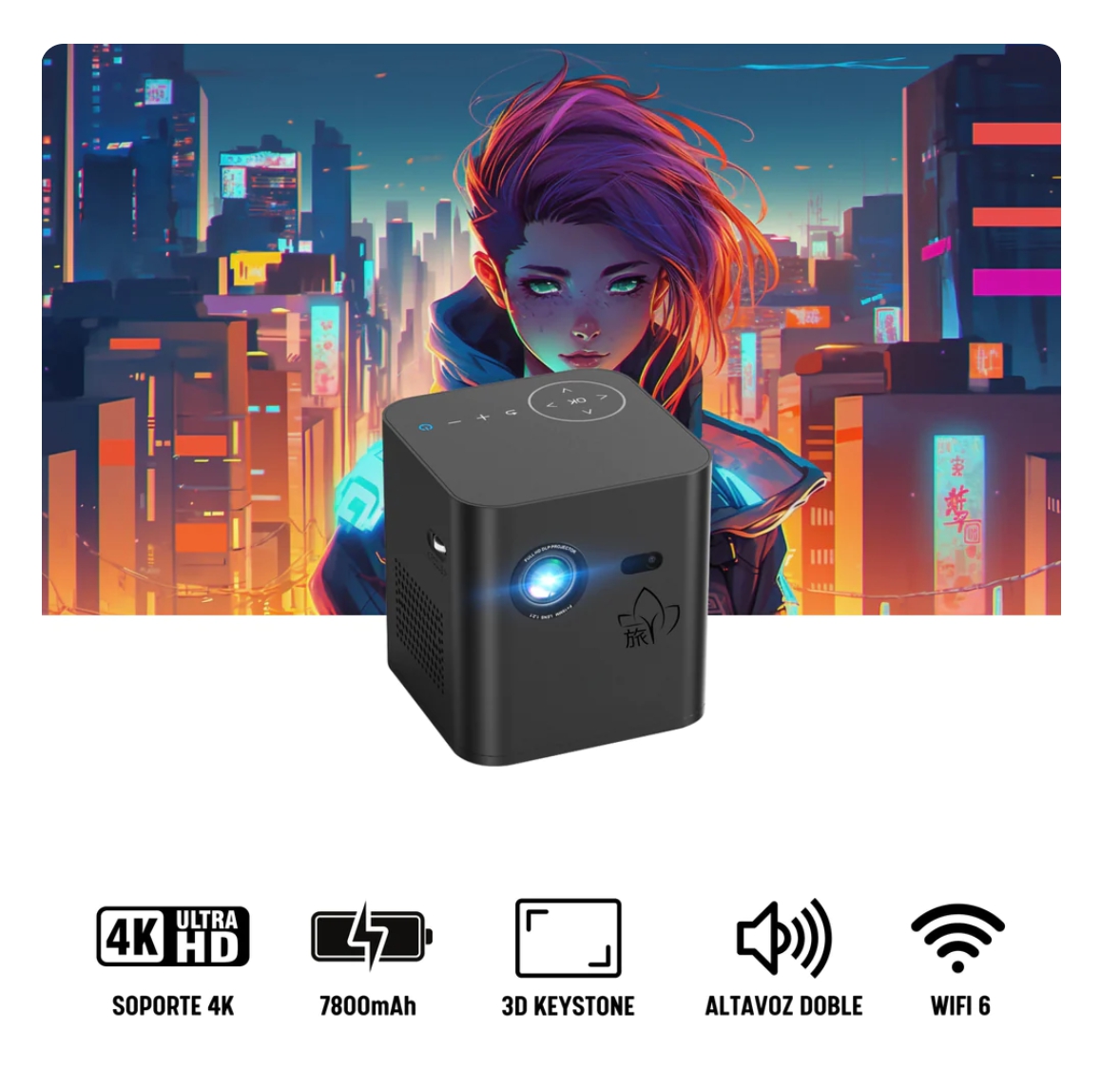 Mini Hitoritabi HD: Un Proyector Portátil de Alta Definición