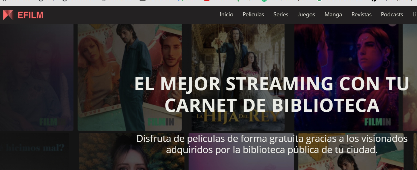 eFilm: Una plataforma de préstamo de películas y libros digitales