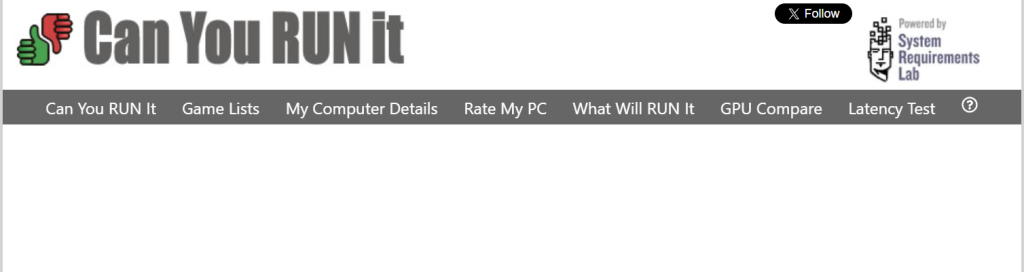 Can I Run It: Comprueba la potencia de tu PC