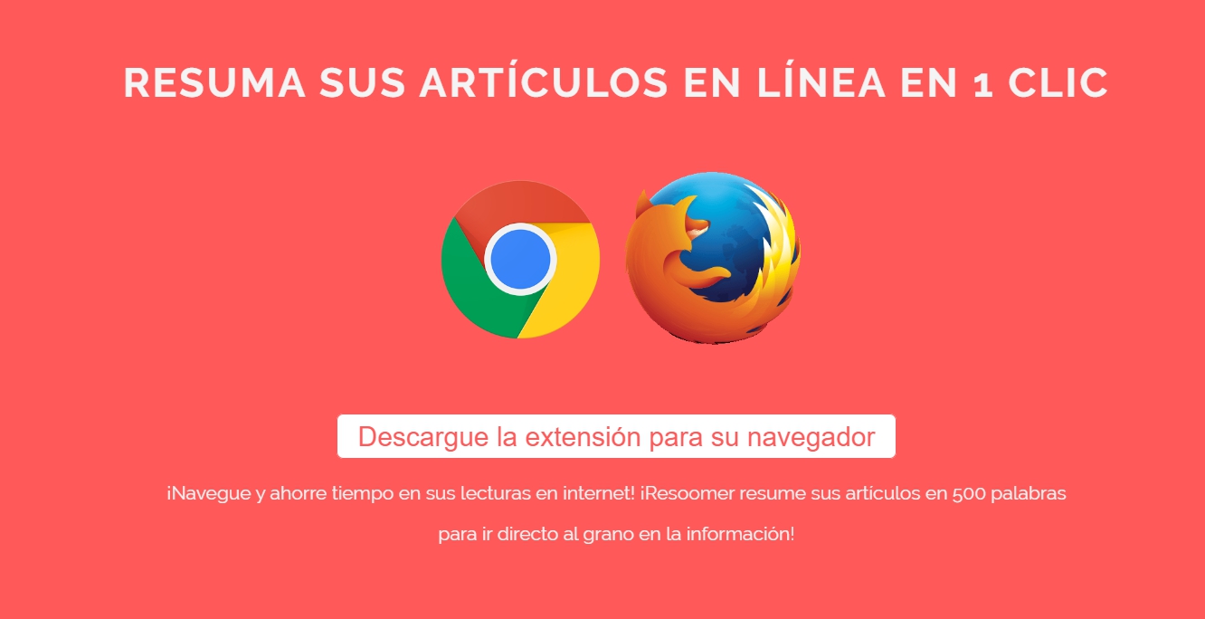 Resoomer: Una herramienta de resumen de texto en línea