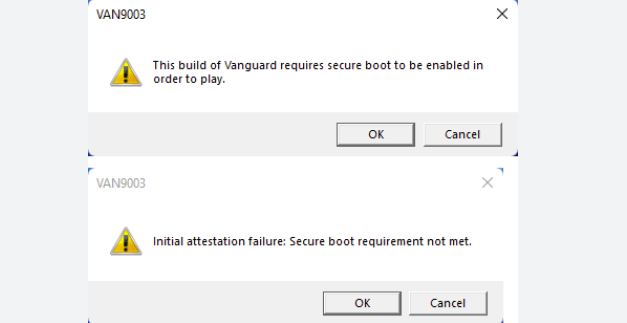 Error VAN9003 en Valorant: Causas y Soluciones