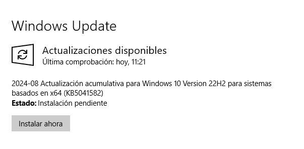Windows 10 KB5041582: Links descarga directa
