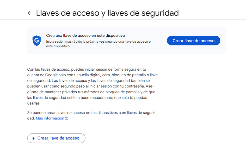 ¿Que son las claves de acceso y cómo se utilizan?