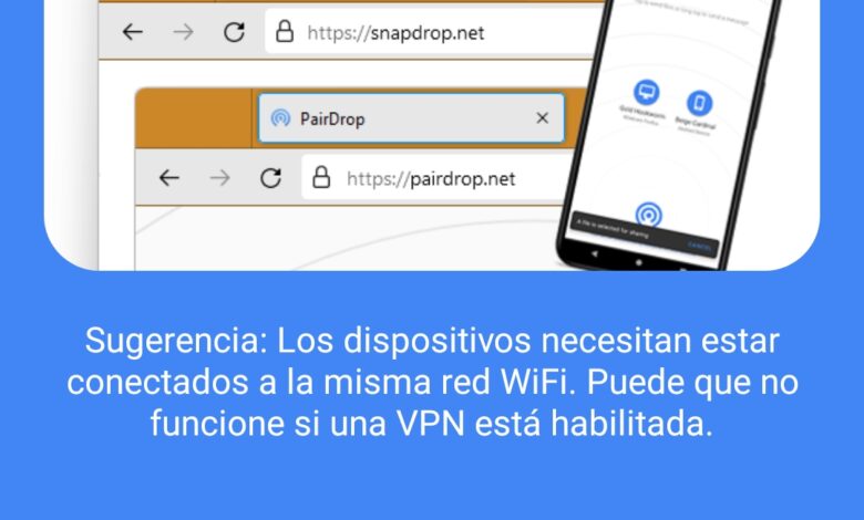Snapdrop: La solución sencilla para transferir archivos entre dispositivos