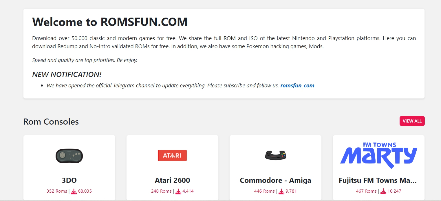 Romsfun.com: Una herramienta para los amantes de los juegos retro