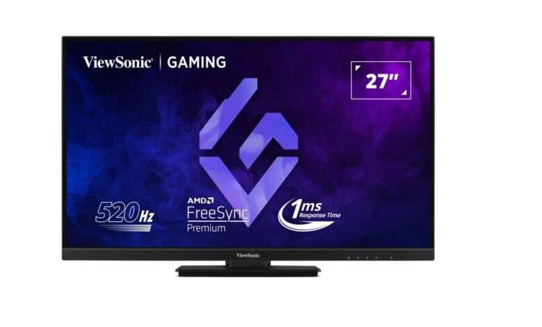 Viewsonic XG2737 monitor gaming con frecuencia de actualización de 520 Hz