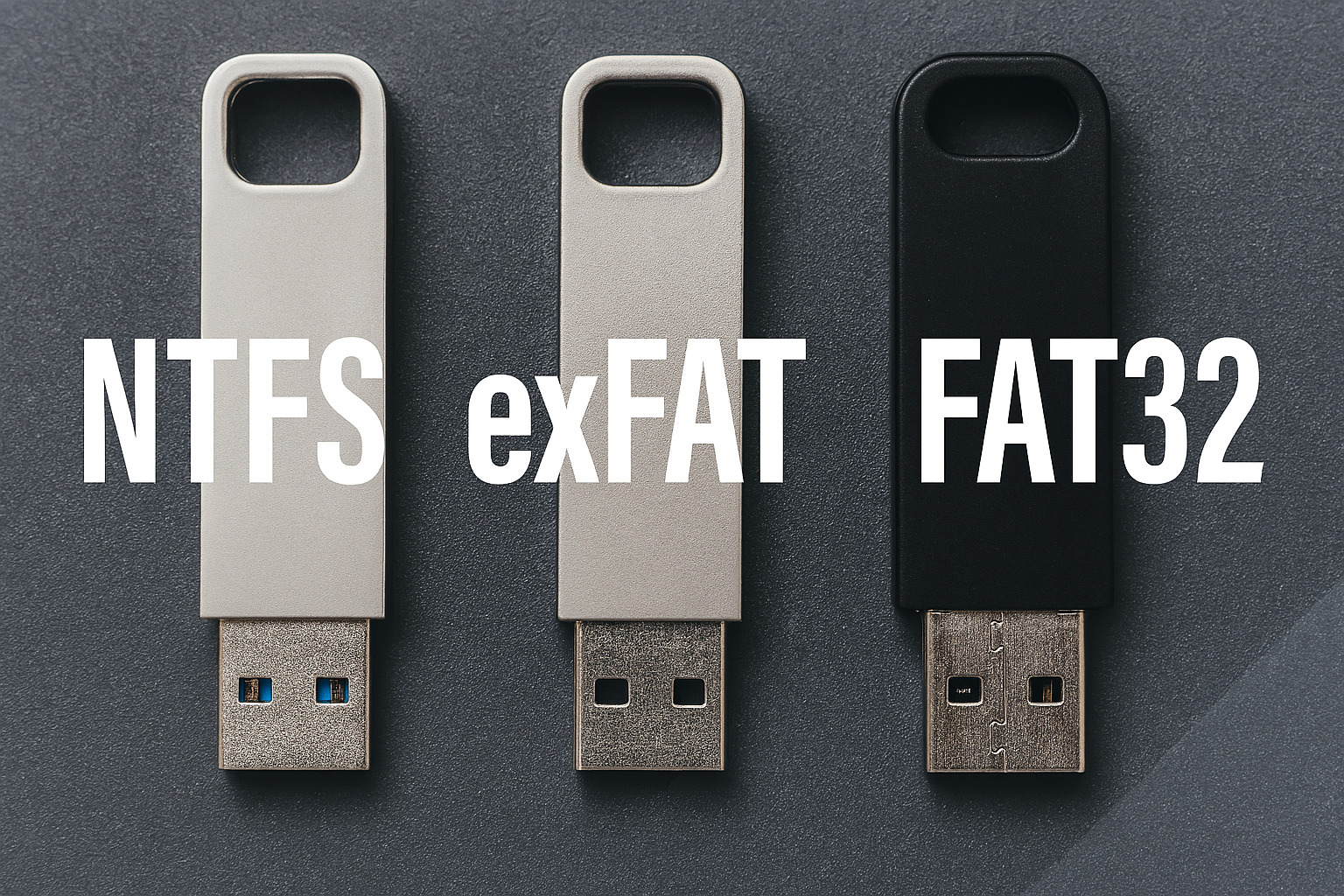 NTFS vs FAT32 vs exFAT: ¿Cuál elegir para tu USB, SSD o disco duro en 2025?