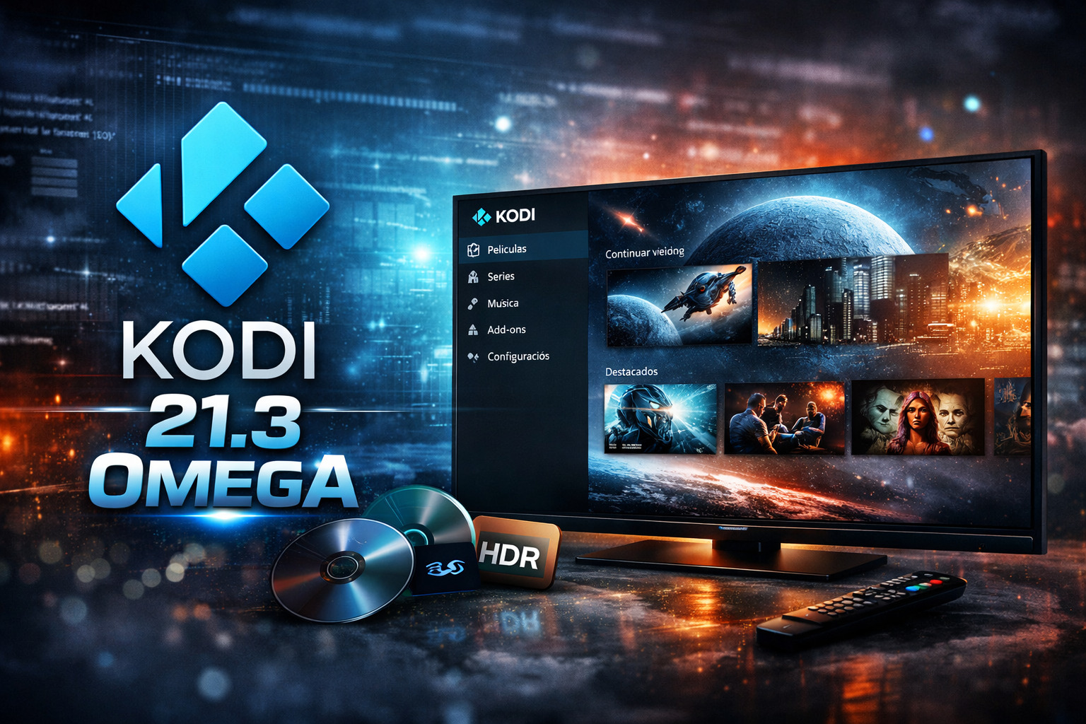 He probado Kodi 21.3 Omega y no todo son buenas noticias