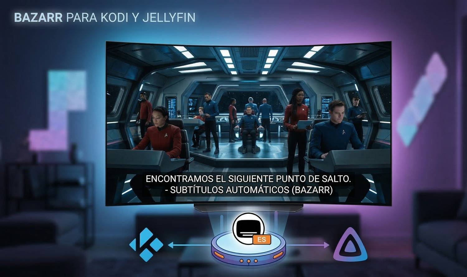 Bazarr subtítulos automáticos en español para Kodi y Jellyfin