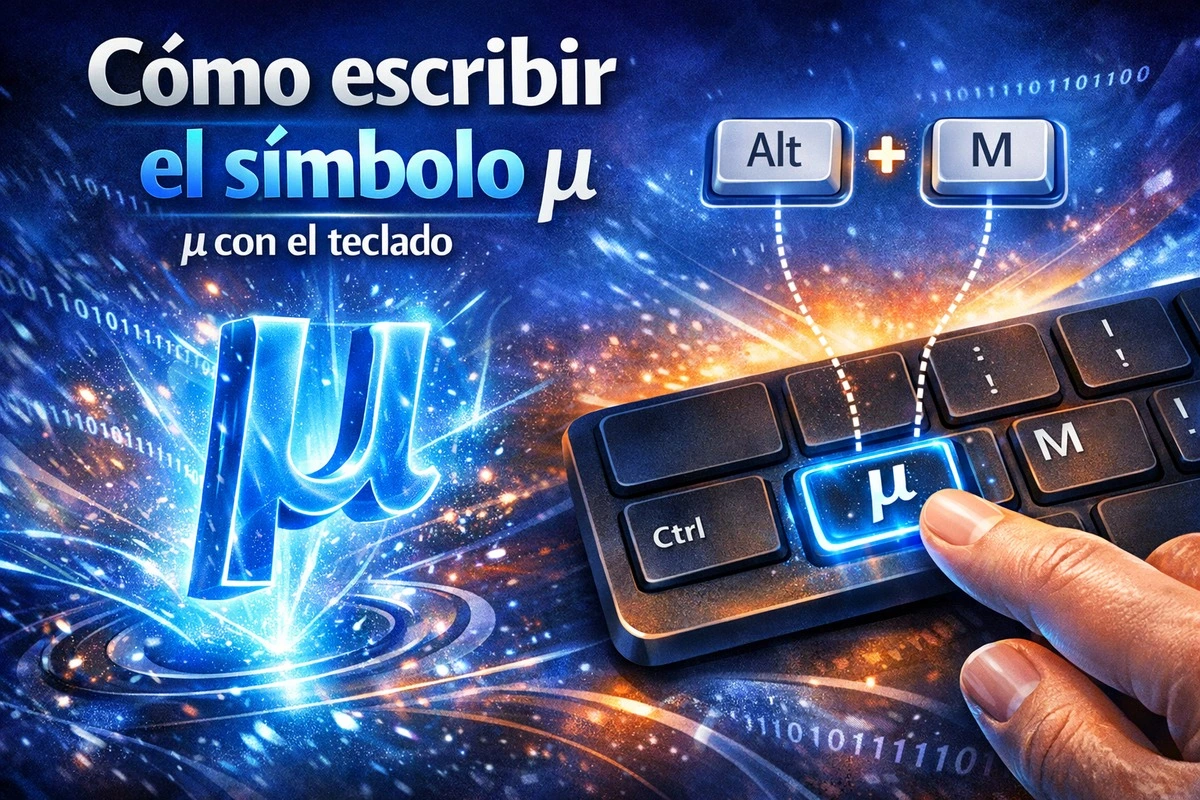 Cómo escribir el símbolo µ con el teclado
